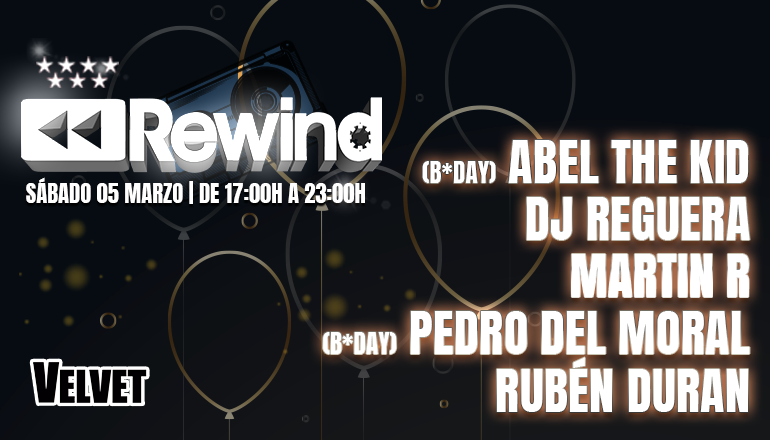 Entradas para Rewind Madrid 05/03 17:00h Abel The Kid